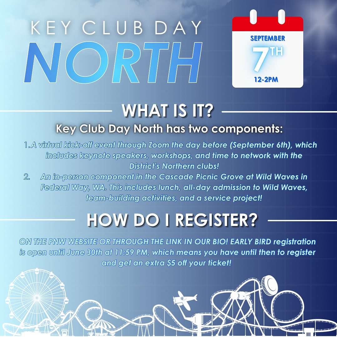 Key Club Days Registration Open NOW – PNW Key Club